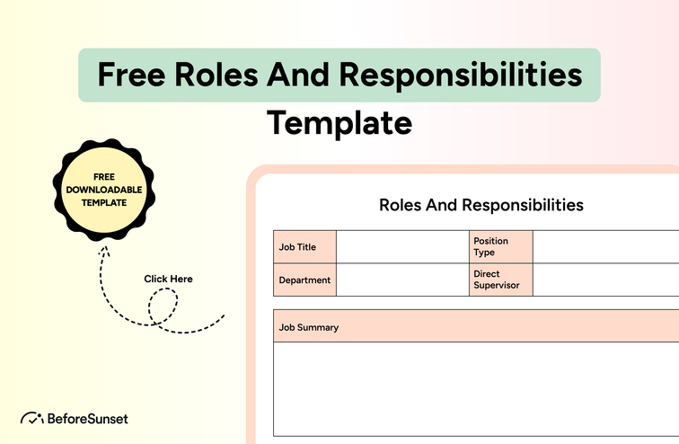 Free Roles and Responsibilities Template